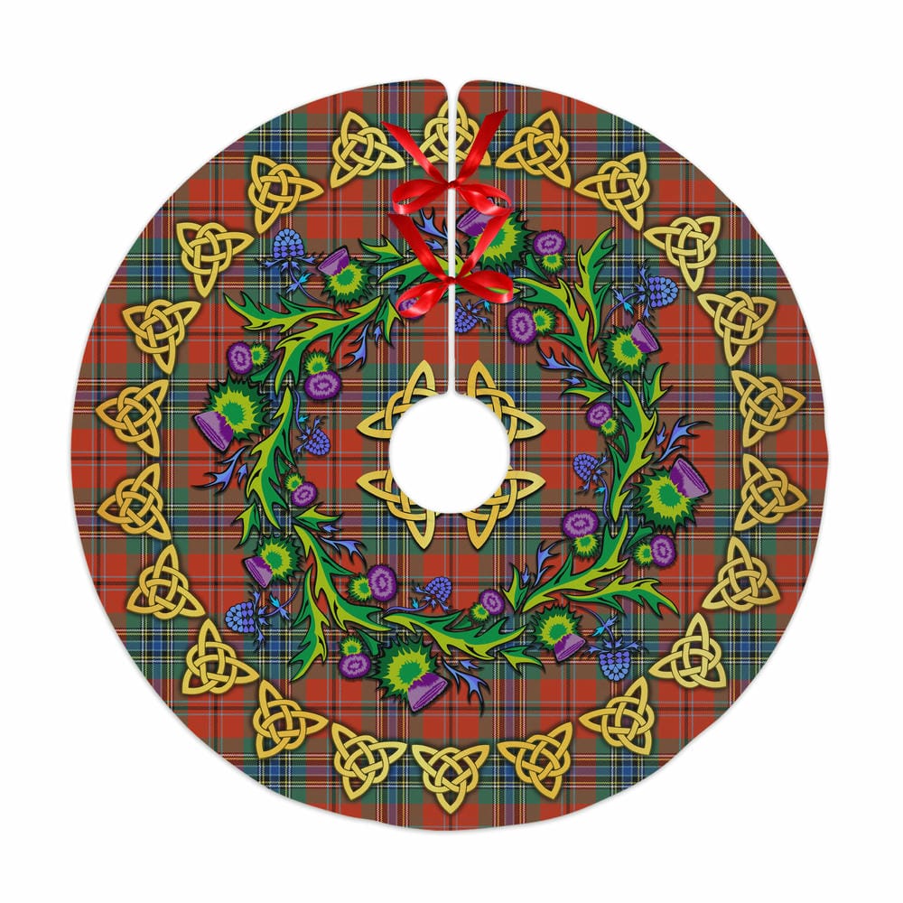 Scottish MacLean of Duart Ancient Clan Tartan Thistle Celtic Knot Chri ...