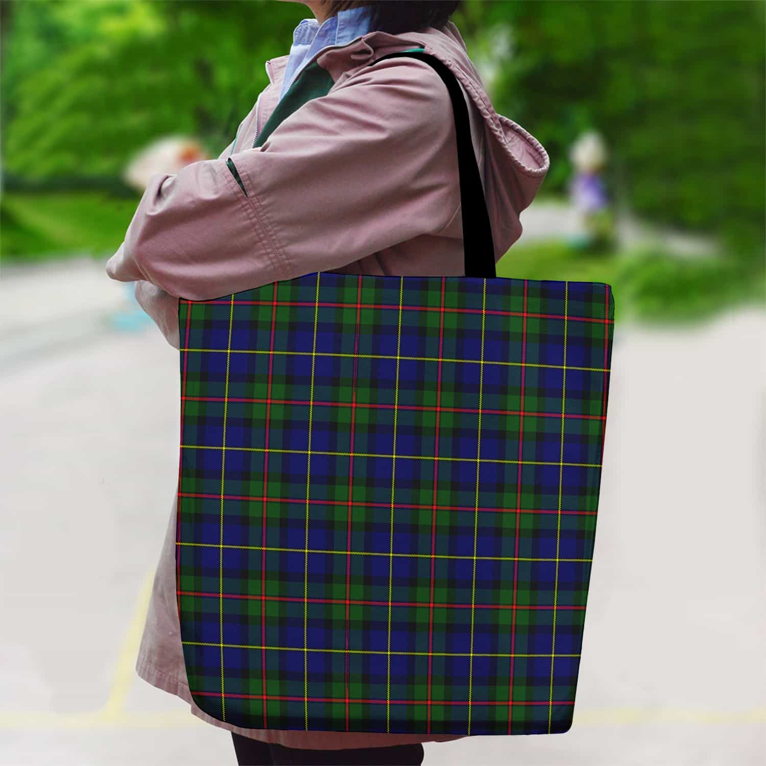 Scottish MacLeod of Harris Modern Tartan Canvas Bag With Shoulder Strap ...
