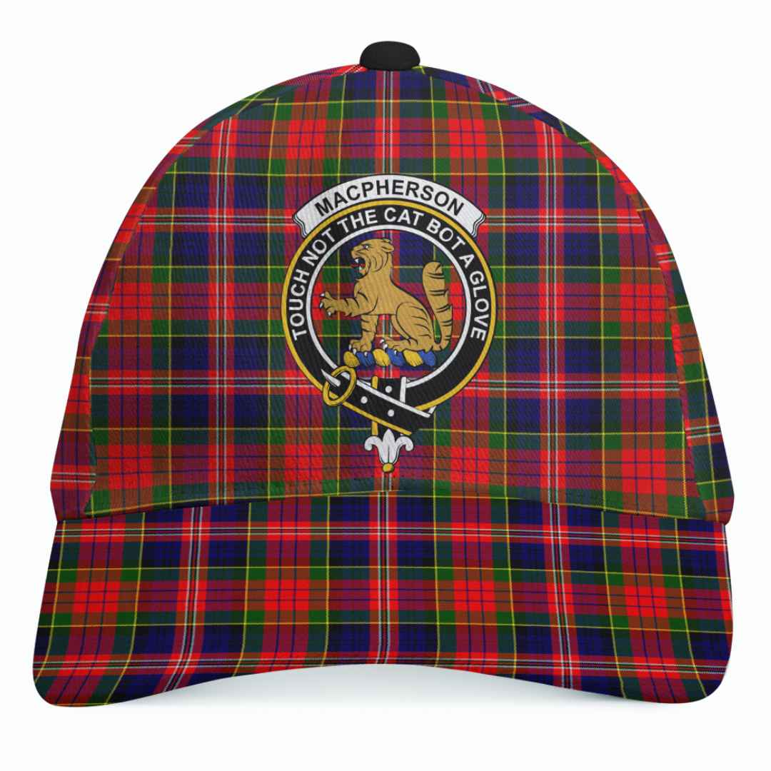 Scottish MacPherson Clan Badge Tartan Cap | Tartanplaid.co – Tartan Plaid