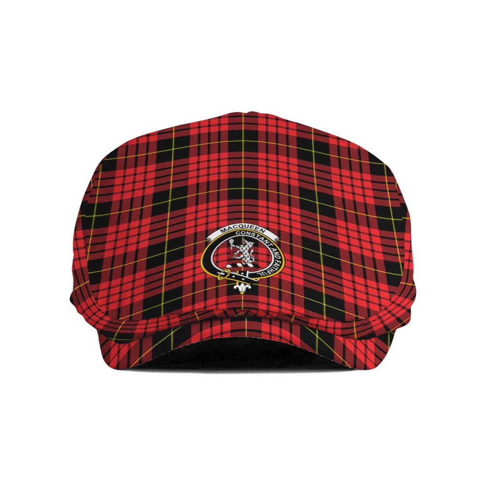 Scottish MacQueen Clan Crest Tartan Flat Cap – Tartan Plaid