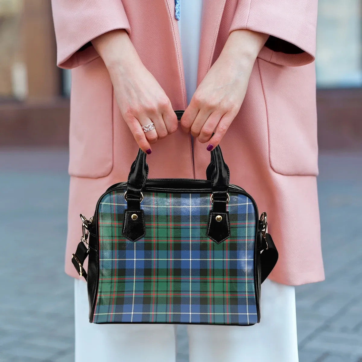 Scottish MacRae Hunting Ancient Tartan Shoulder Handbag | Tartanplaid ...