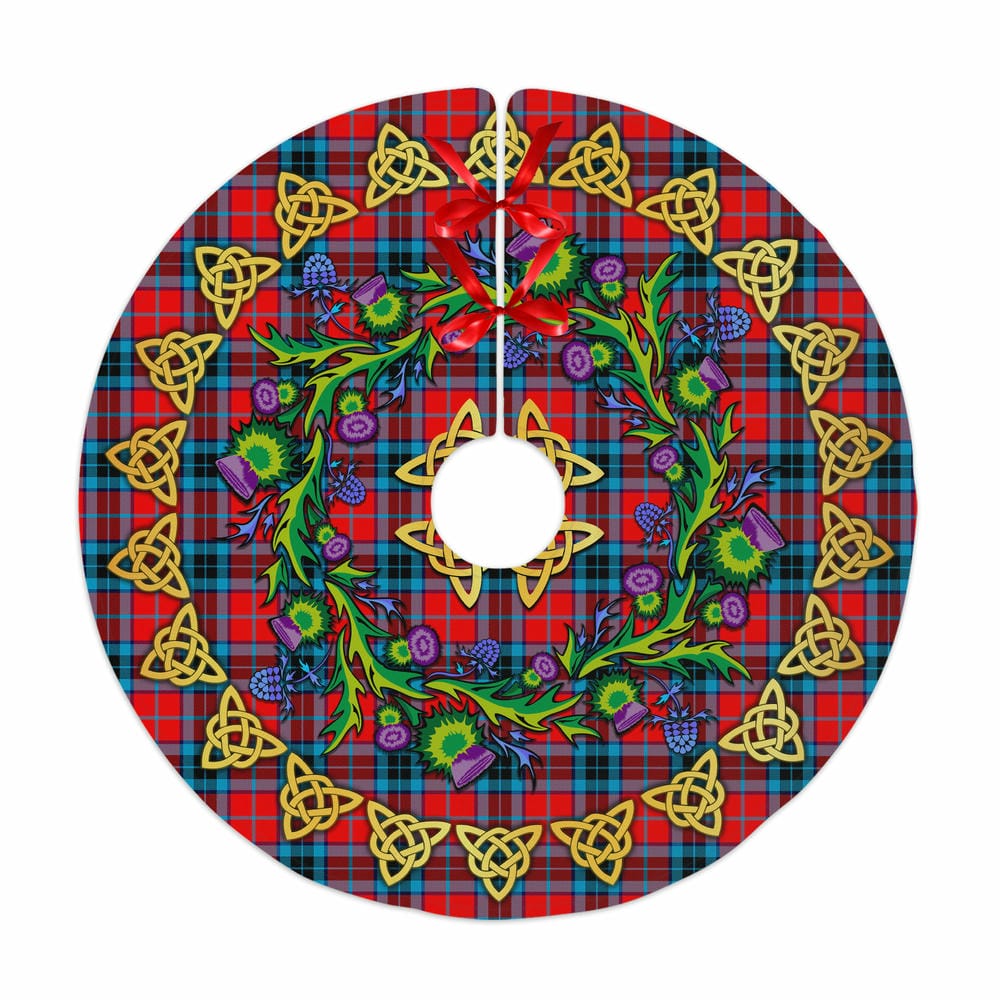 Scottish MacTavish Modern Clan Tartan Thistle Celtic Knot Christmas Tr ...