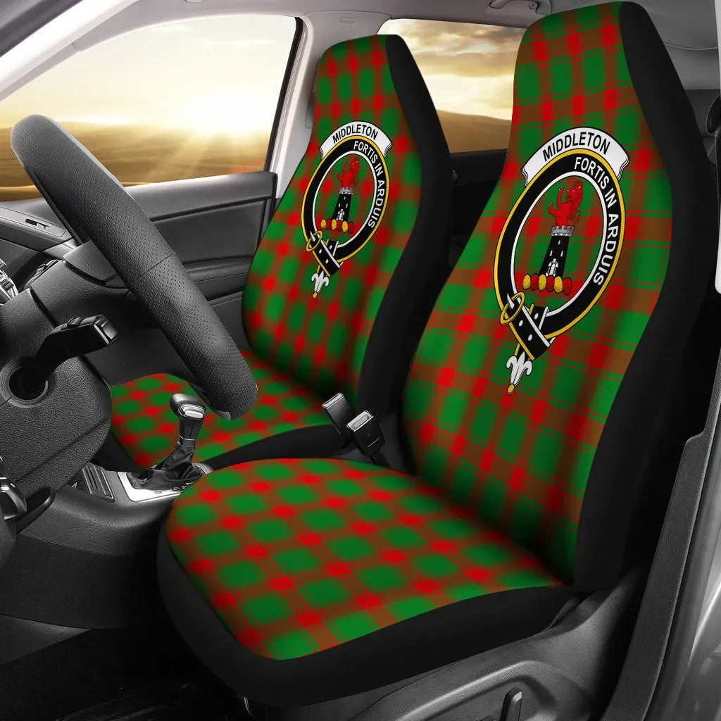 Scottish Middleton Clan Crest Tartan Car Seat Covers – Tartan Plaid
