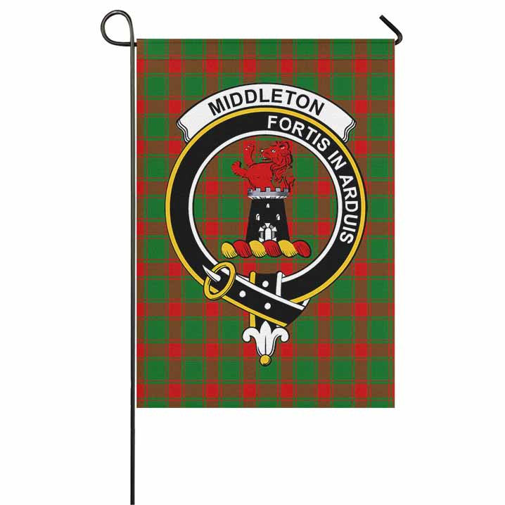 Scottish Middleton Clan Crest Tartan Garden Flag – Tartan Plaid