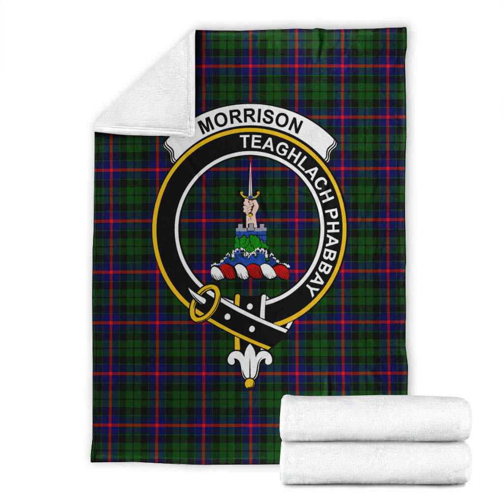 Scottish Morrison Clan Crest Tartan Blanket – Tartan Plaid