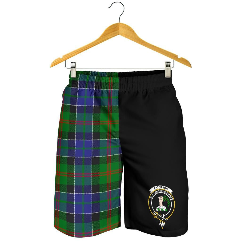 Scottish Paterson Clan Crest Tartan Half of Me Men's Shorts – Tartan Plaid
