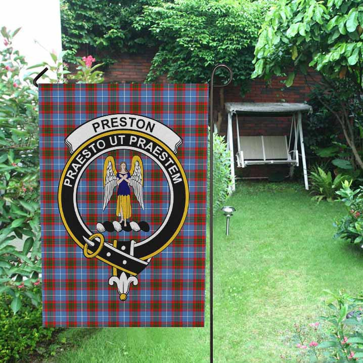 Scottish Preston Clan Crest Tartan Garden Flag – Tartan Plaid