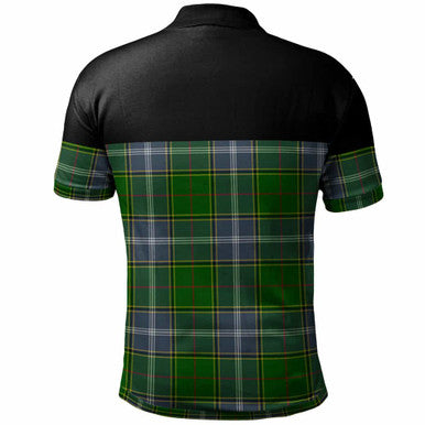 Scottish Pringle Clan Crest Tartan Polo Shirt - Horizontal Style ...