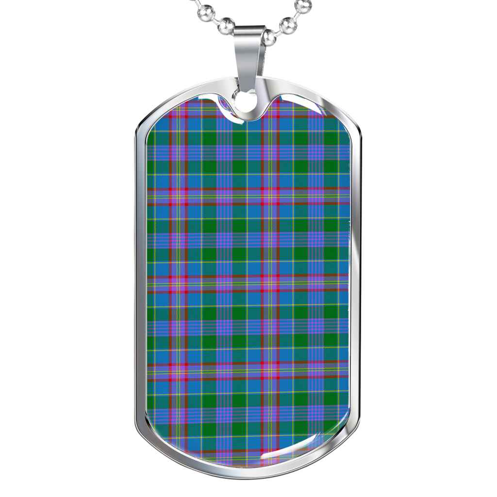 Scottish Ralston Clan Tartan Military Dog Tag Necklace – Tartan Plaid