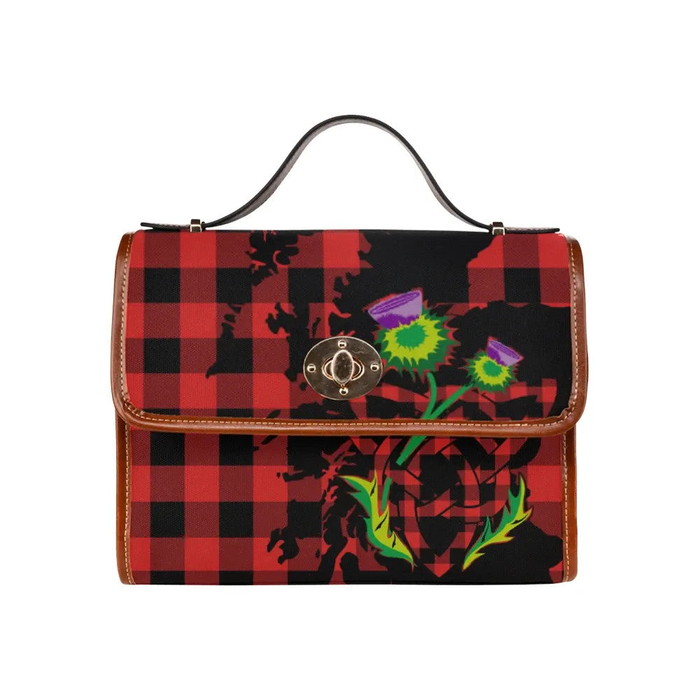 Scottish Rob Roy MacGregor Modern Clan Tartan Waterproof Canvas Bag Wi ...