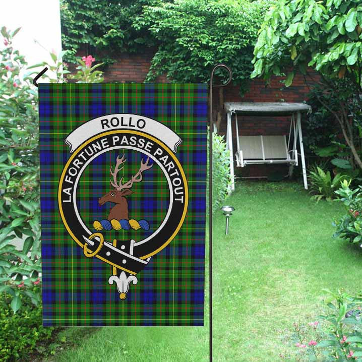 Scottish Rollo Clan Crest Tartan Garden Flag – Tartan Plaid