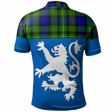 Scottish Rollo Modern Clan Tartan Polo Shirt - Lion Rampant of Scotlan ...