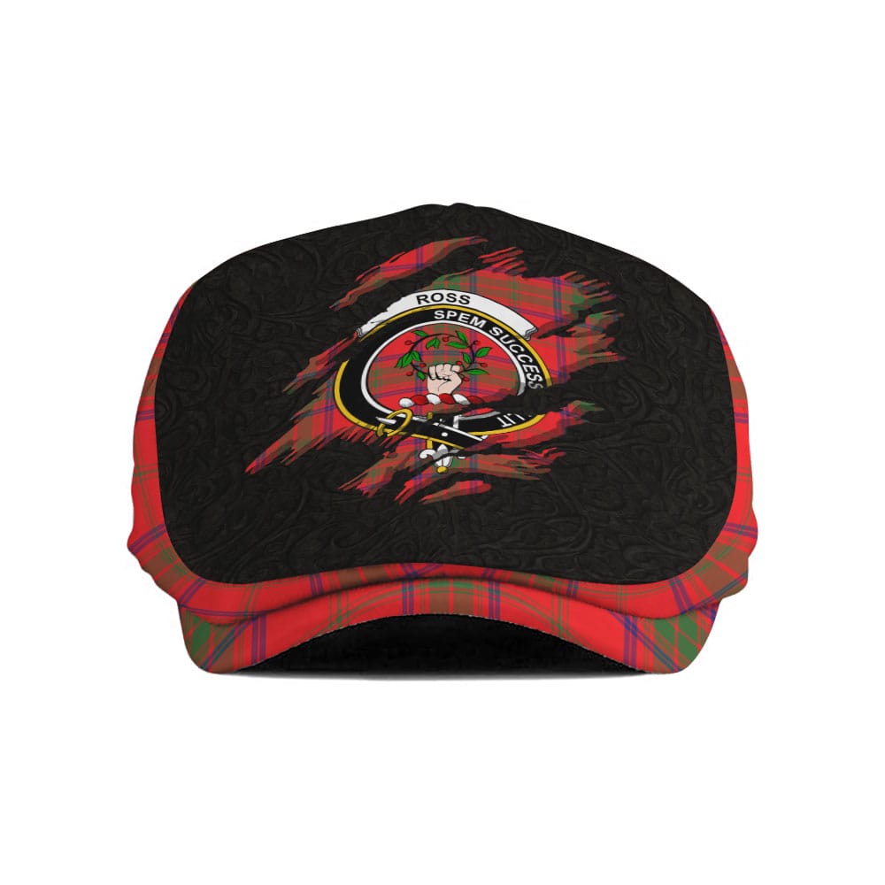 Scottish Ross Clan Badge Tartan Flat Cap - Scratch Style | Tartanplaid ...