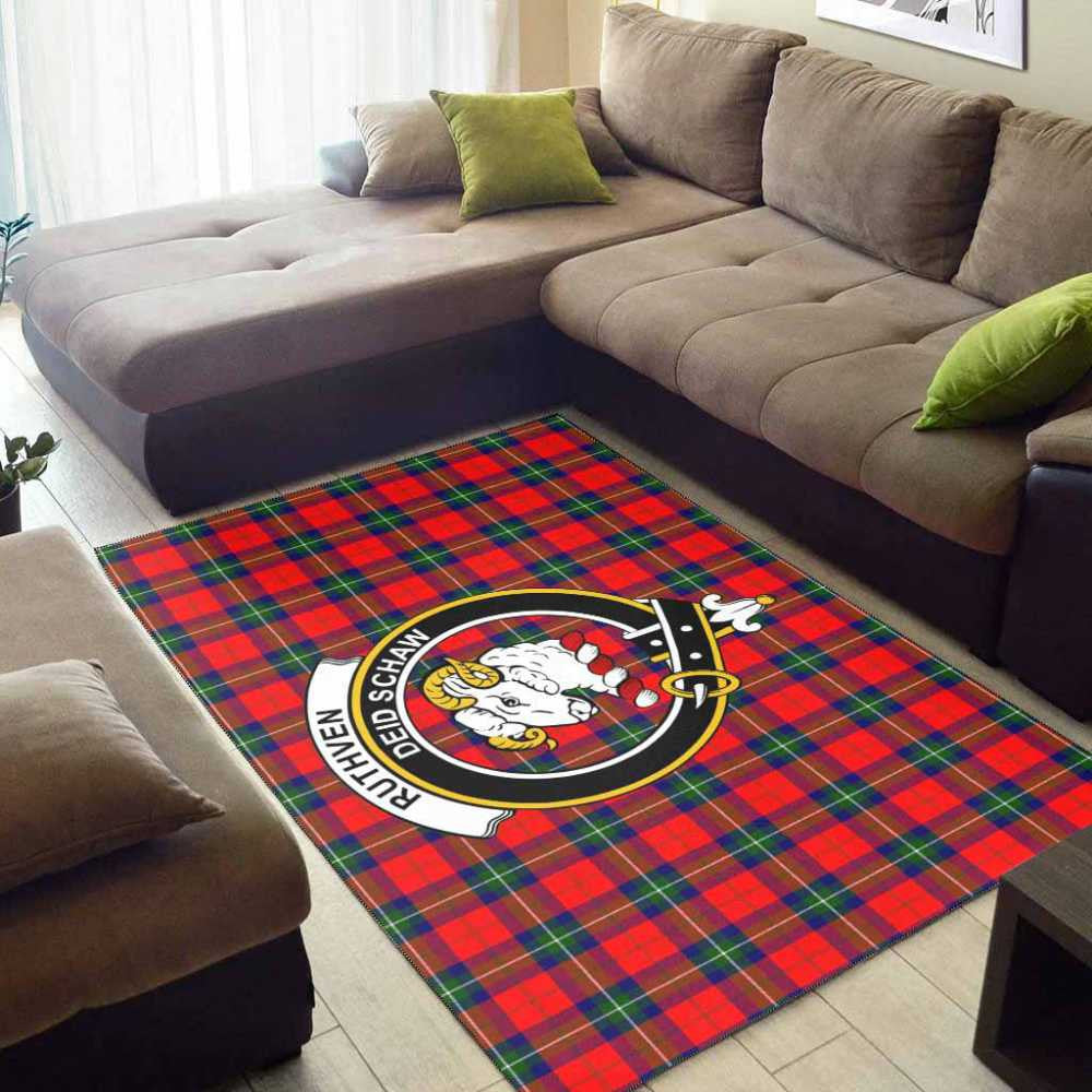 Scottish Ruthven Clan Crest Tartan Area Rug – Tartan Plaid