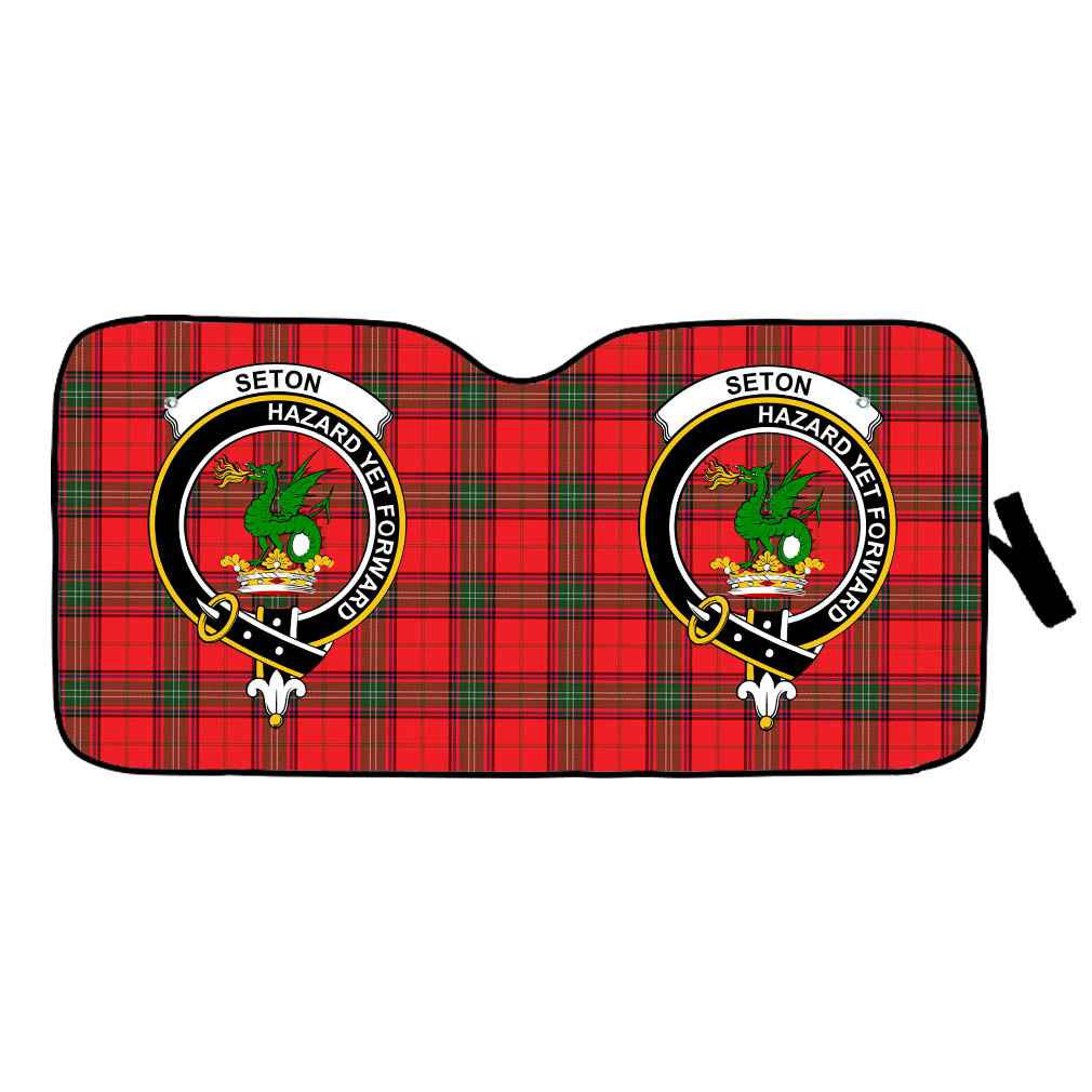 Scottish Seton Clan Crest Tartan Car Windshield Sun Shade – Tartan Plaid