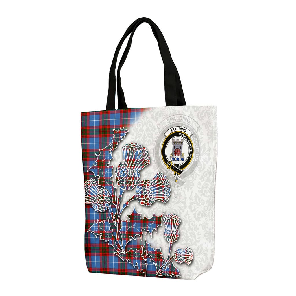 Scottish Spalding Clan Crest Tartan Canvas Bag With Shoulder Straps ...