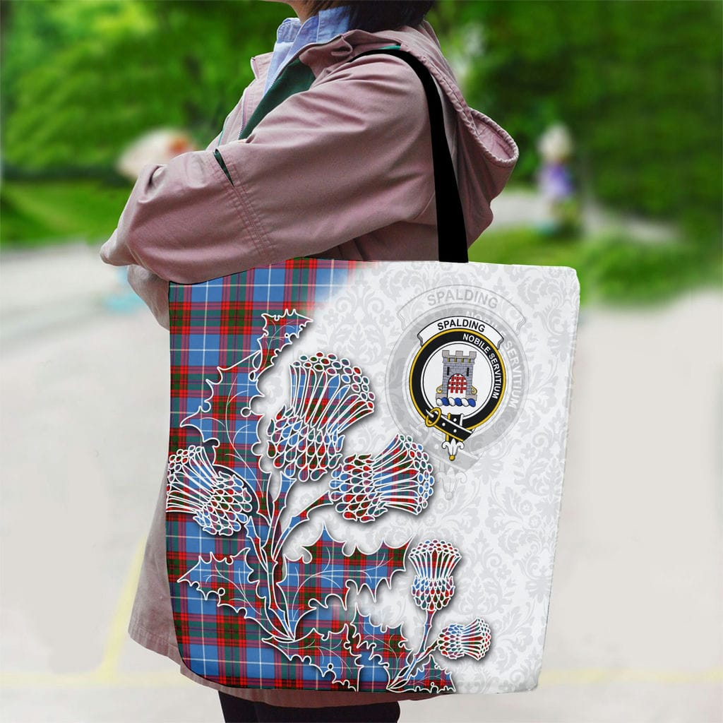 Scottish Spalding Clan Crest Tartan Canvas Bag With Shoulder Straps ...