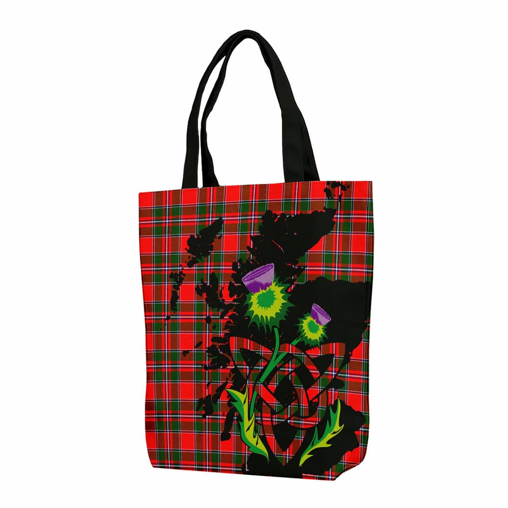 Scottish Spens Modern Tartan Canvas Bag With Shoulder Strap With ...