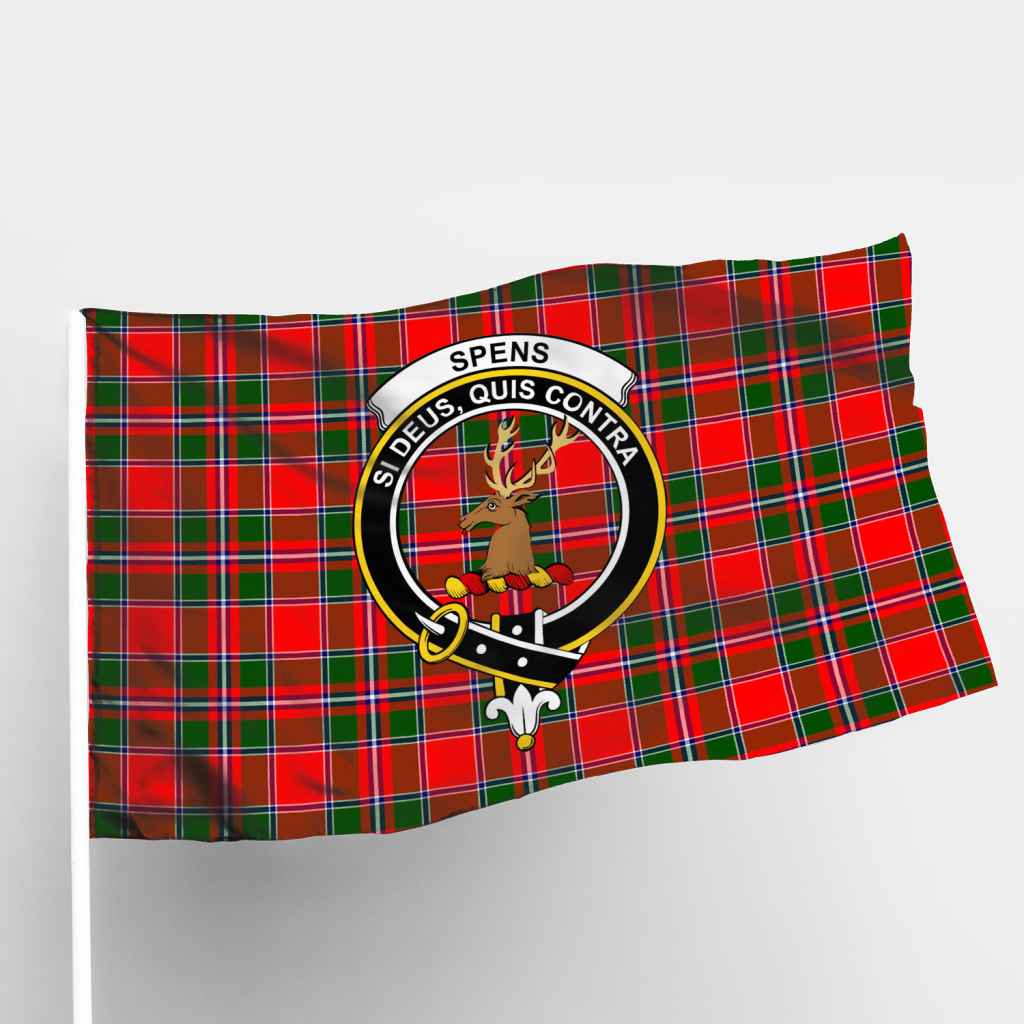 Scottish Spens (or Spence) Clan Crest Tartan Flag Parade – Tartan Plaid