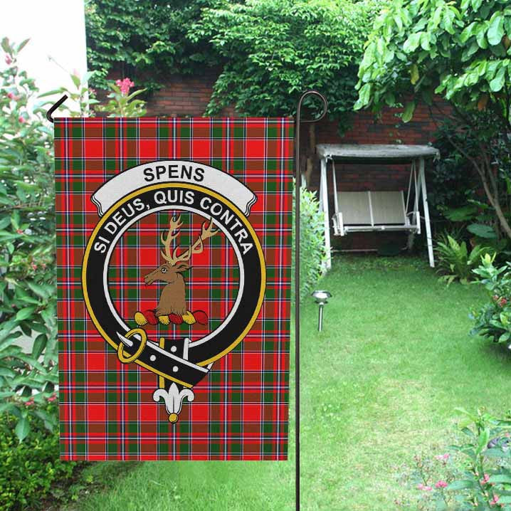 Scottish Spens (or Spence) Clan Badge Tartan Garden Flag | Tartanplaid ...