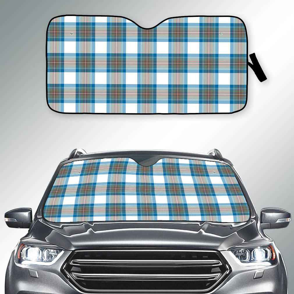 Scottish Stewart Muted Blue Clan Tartan Car Windshield Sun Shade ...