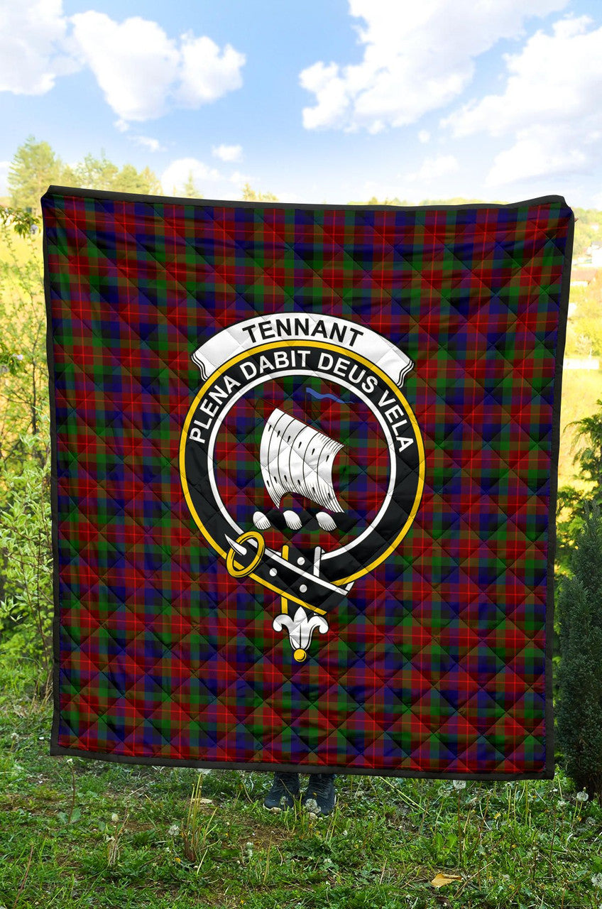 Scottish Tennant Clan Crest Tartan Quilt – Tartan Plaid