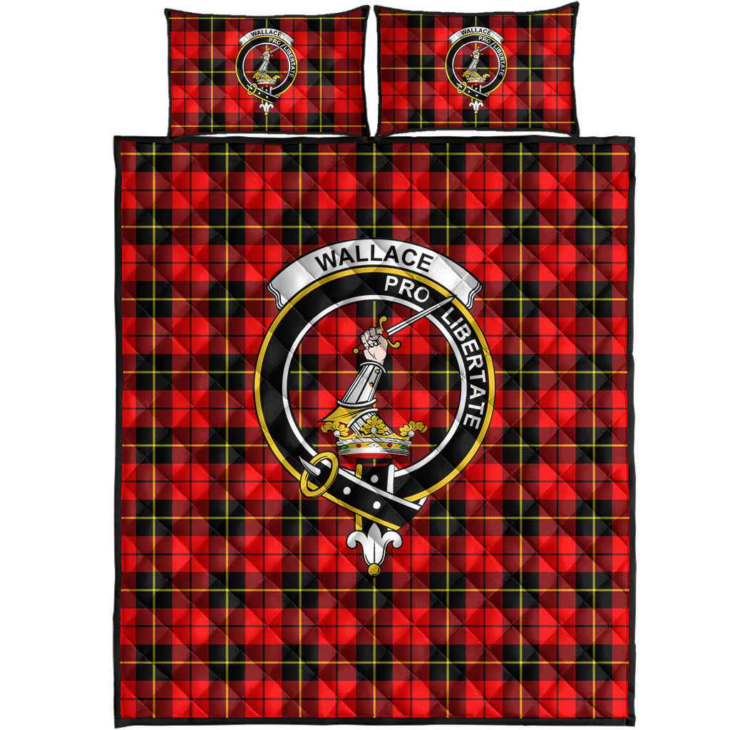 Scottish Wallace Clan Crest Tartan Quilt Bed Set – Tartan Plaid