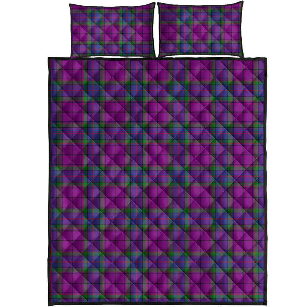 Scottish Wardlaw Modern Clan Tartan Quilt Bed Set – Tartan Plaid