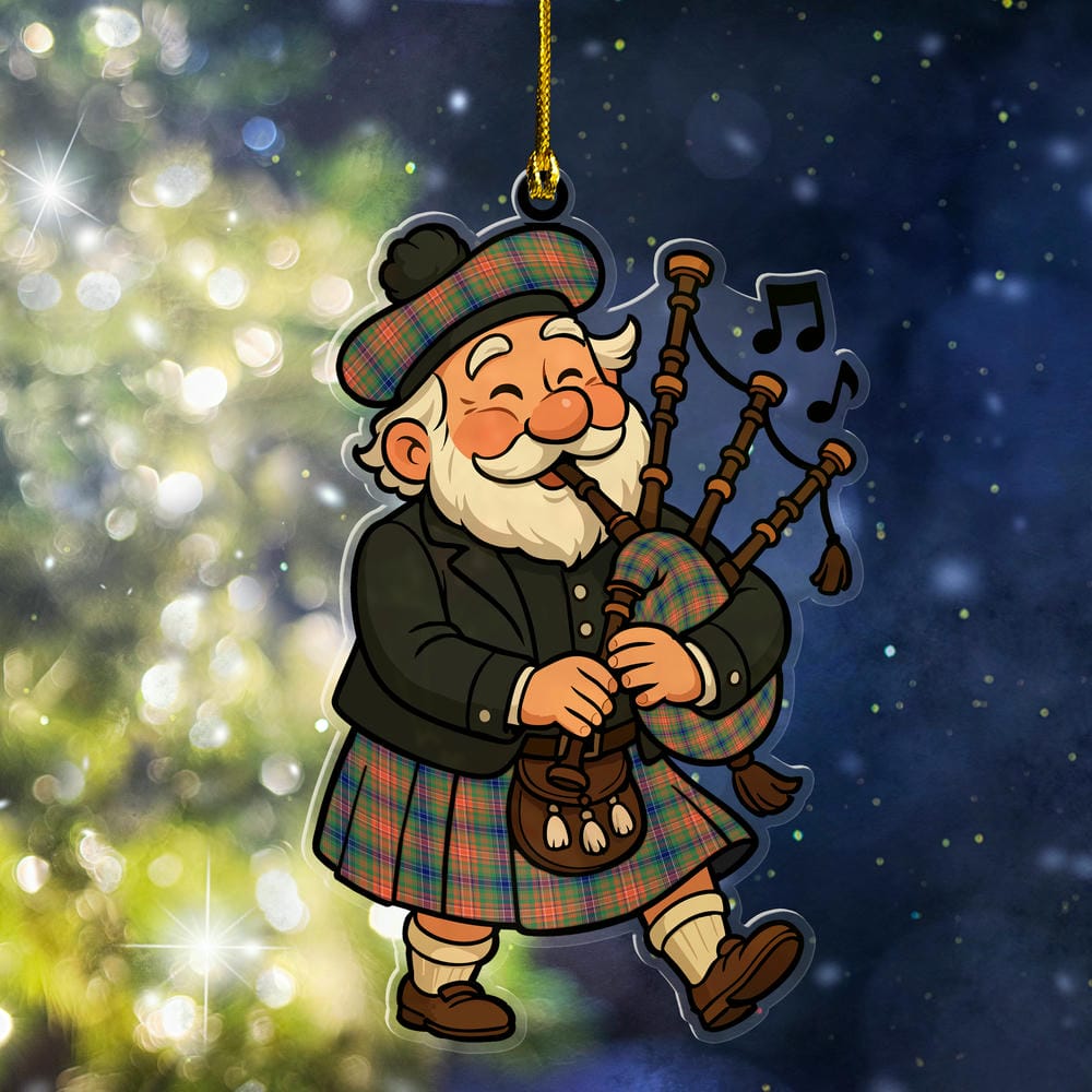 Scottish Wilson Ancient Clan Tartan Ornament Scottish Santa In Kilt ...